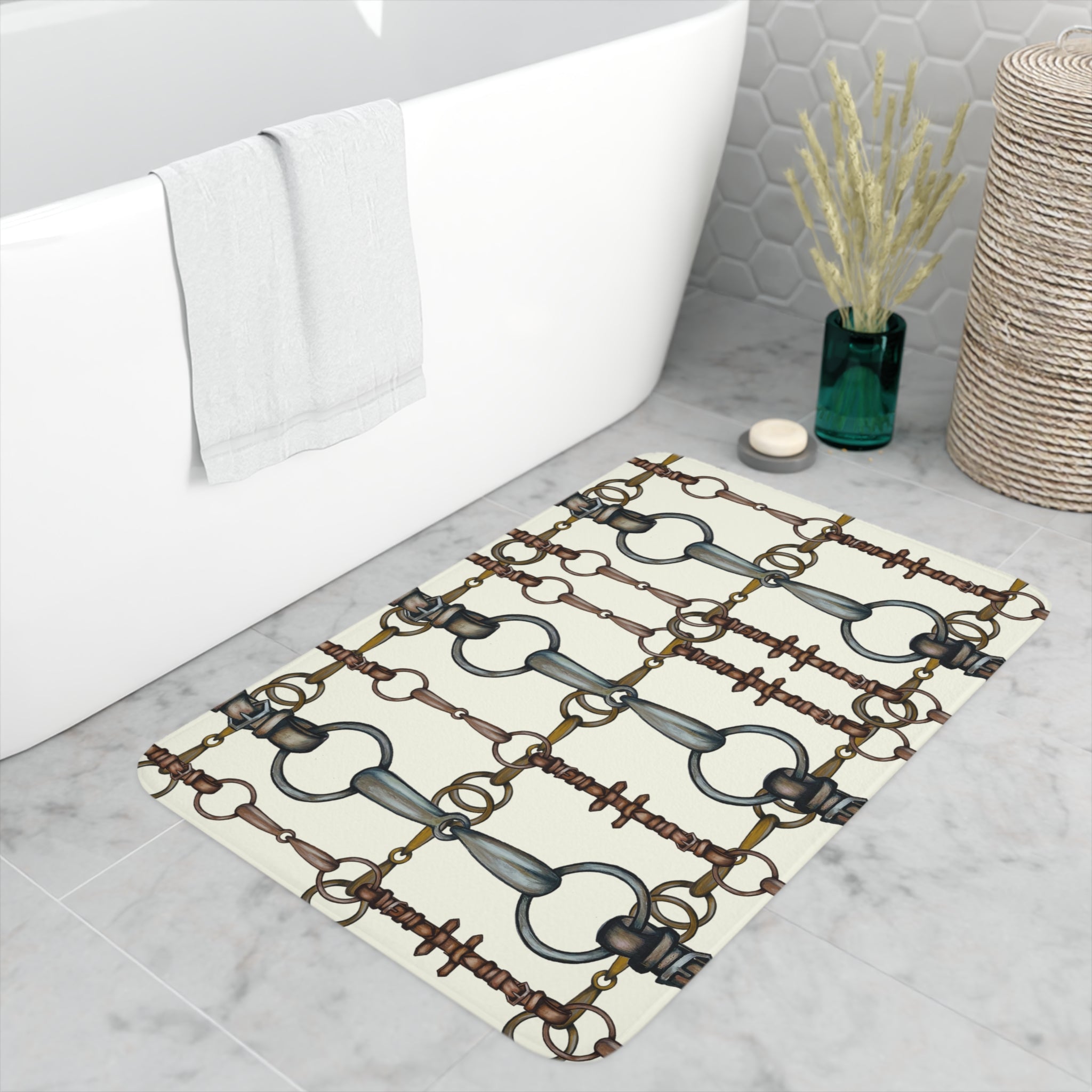 Snaffle Bit Memory Foam Bath Mat – alldesignsequine